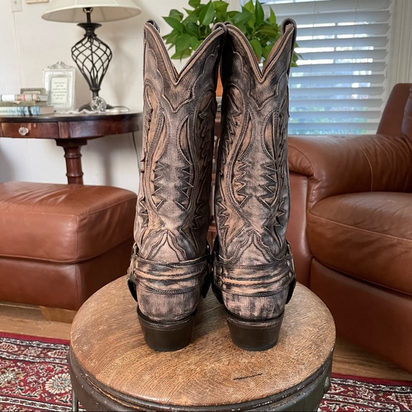 Stetson | Shoes | Stetson Outlaw Distressed Harness Riding Boots Mens ...